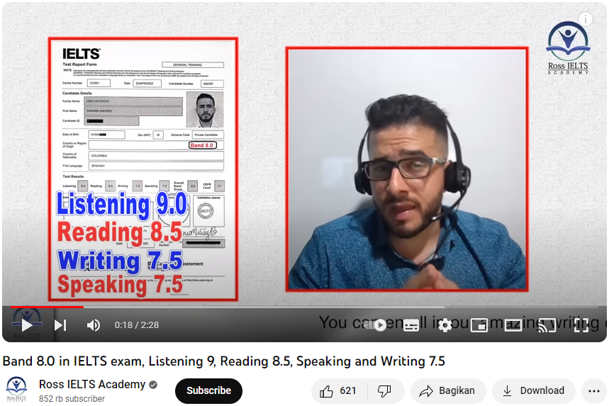 Belajar IELTS Online dari Youtube: 8 Rekomendasi Chanel